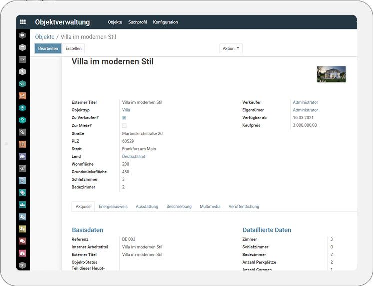 Immobiliensoftware I Übersicht der Funktionen von Smartbrix